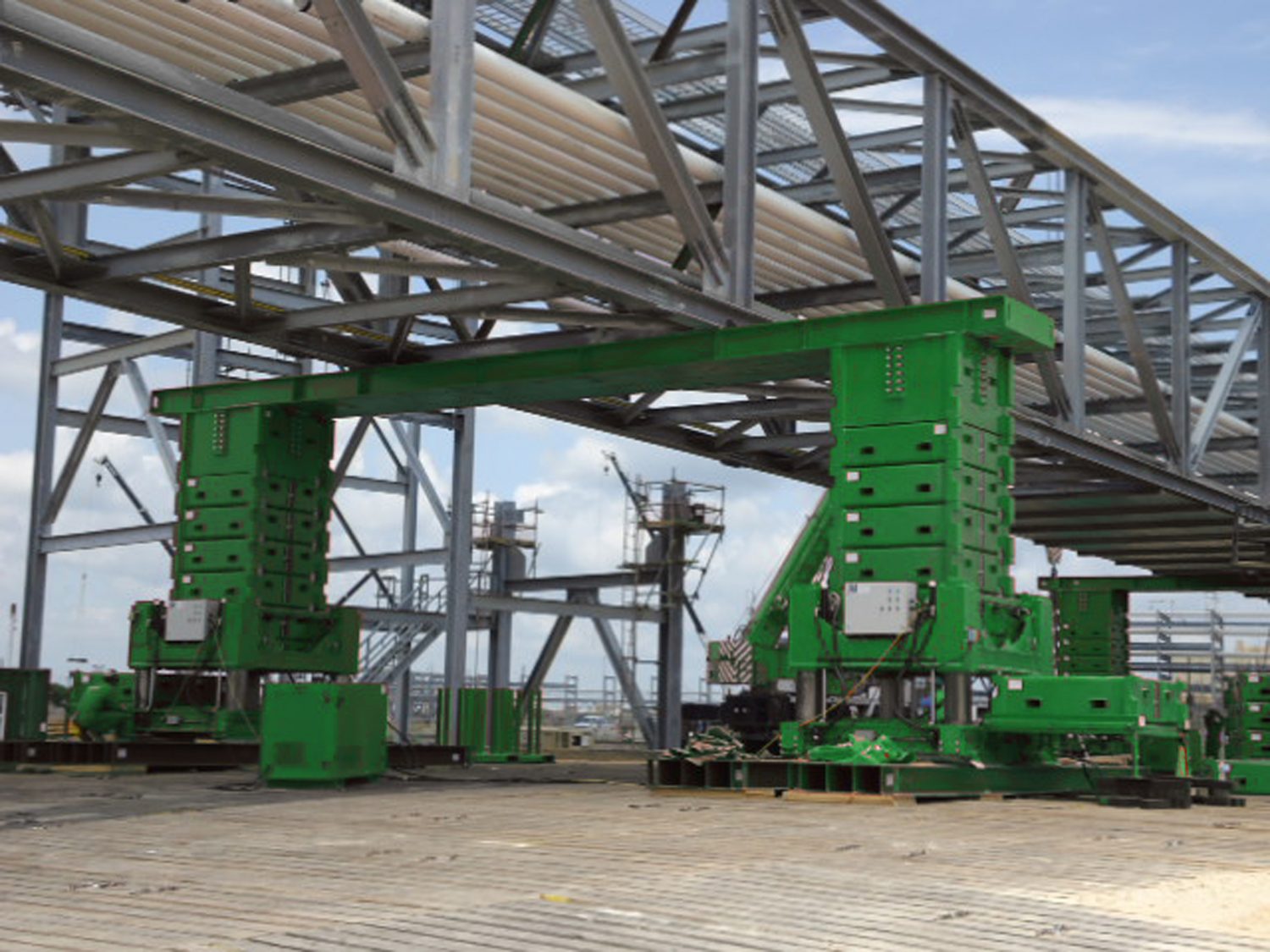 Brückenbau Potsdam - Jack-Up System - Thömen - SPMT